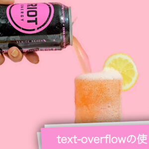 text-overflowの使い方。CSSで文字数を制御。効かないときは？ / メモ / いがわ